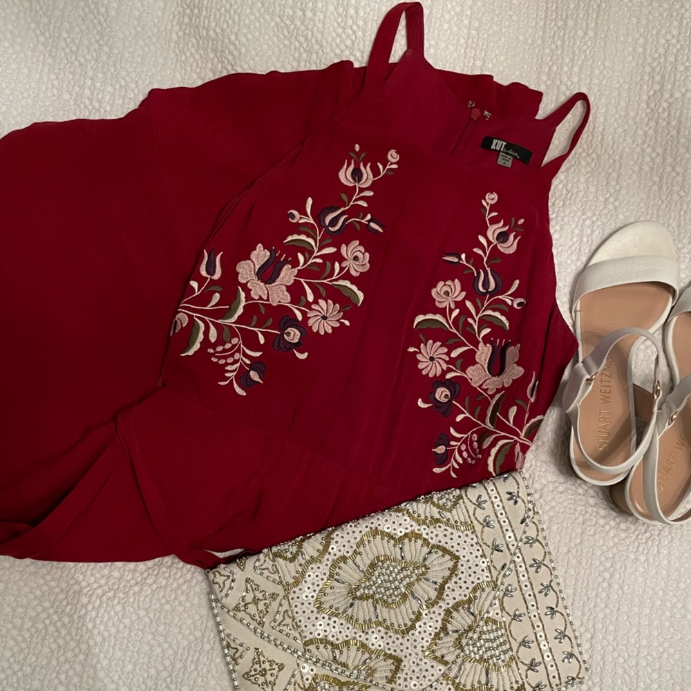 Kut From The Cloth Burnt Red Dress- Stitch Fix Brand … - Gem